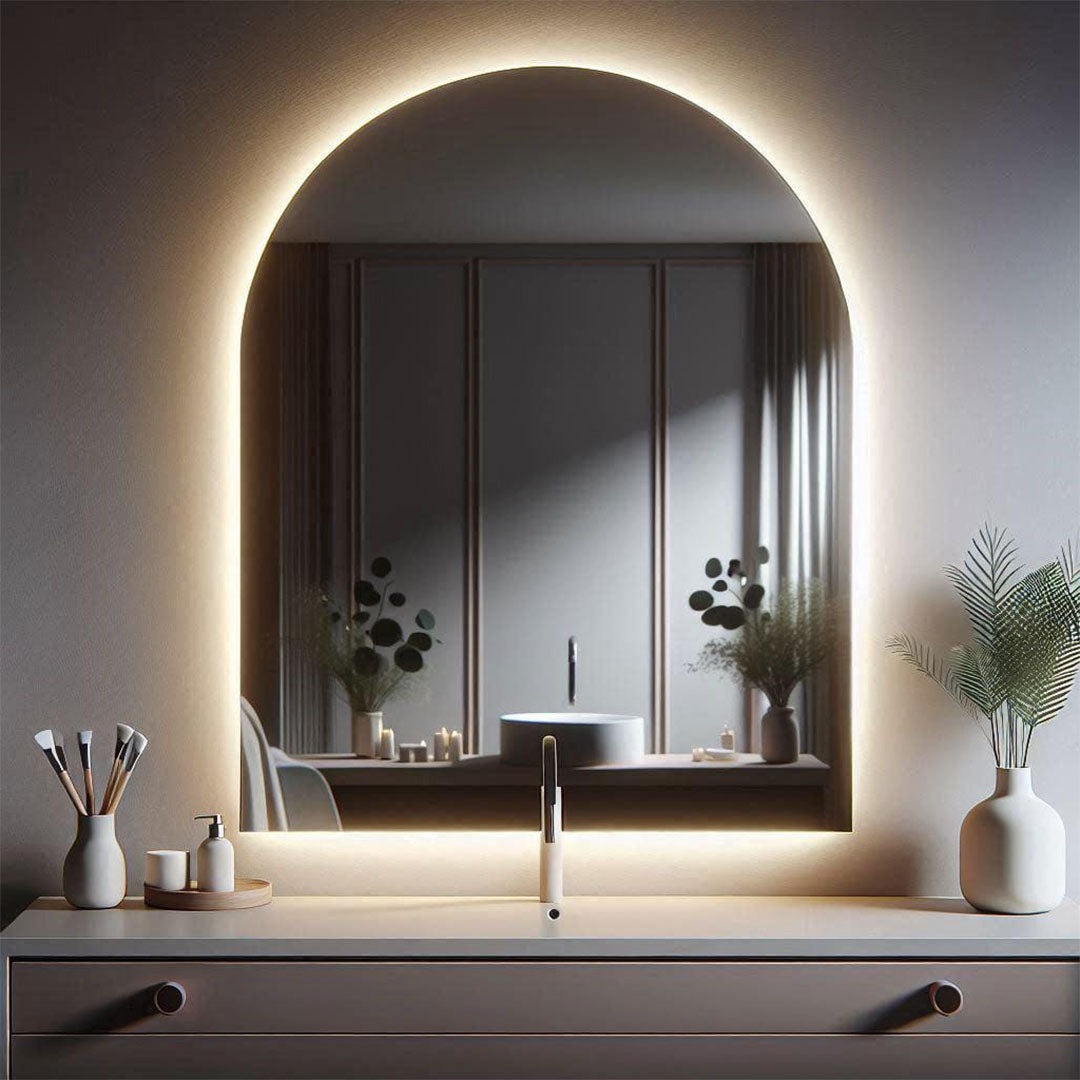 Arch LED Mirror | Clarius Living | Illuminated Elegance – CLARIUS LIVING